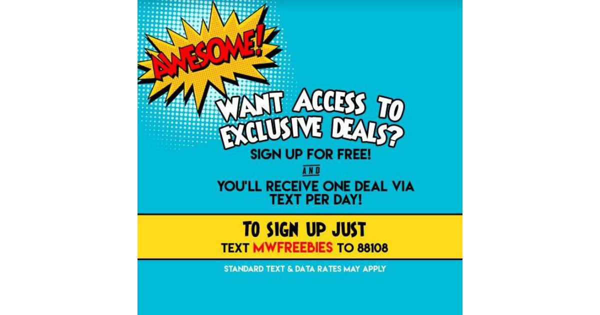 Get Exclusive Deals Via Text From That Daily Deal! - MWFreebies