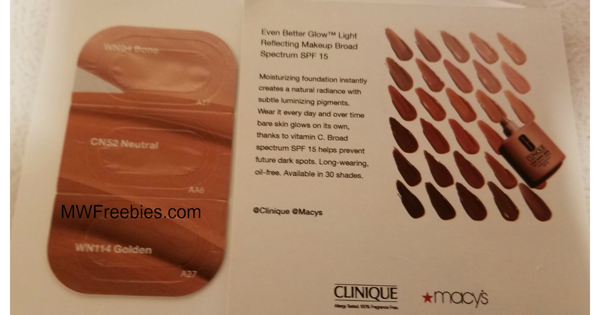 I received Clinique Foundation Samples FREE in the Mail Today! What Did ...