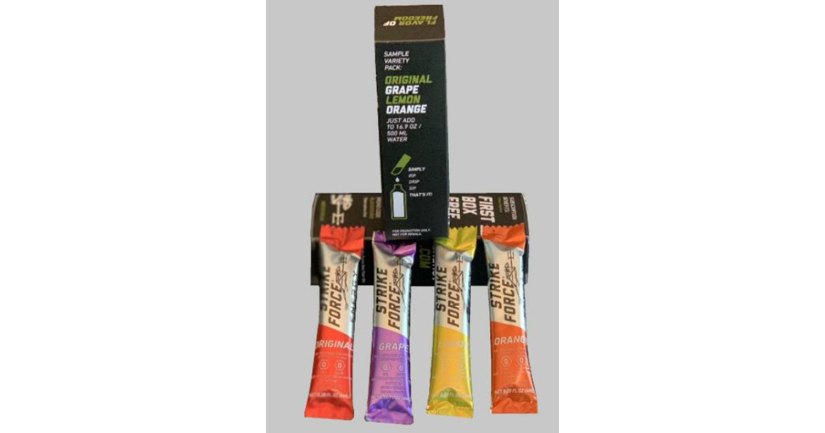 FREE Strike Force Energy 4ct Sample Pack! - MWFreebies