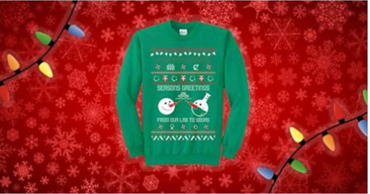 FREE Science-Themed Holiday Sweater! - MWFreebies