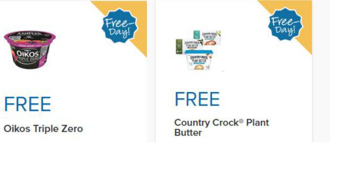 FREE Oikos Triple Zero Or Country Crock Plant Butter @ Giant, Giant ...