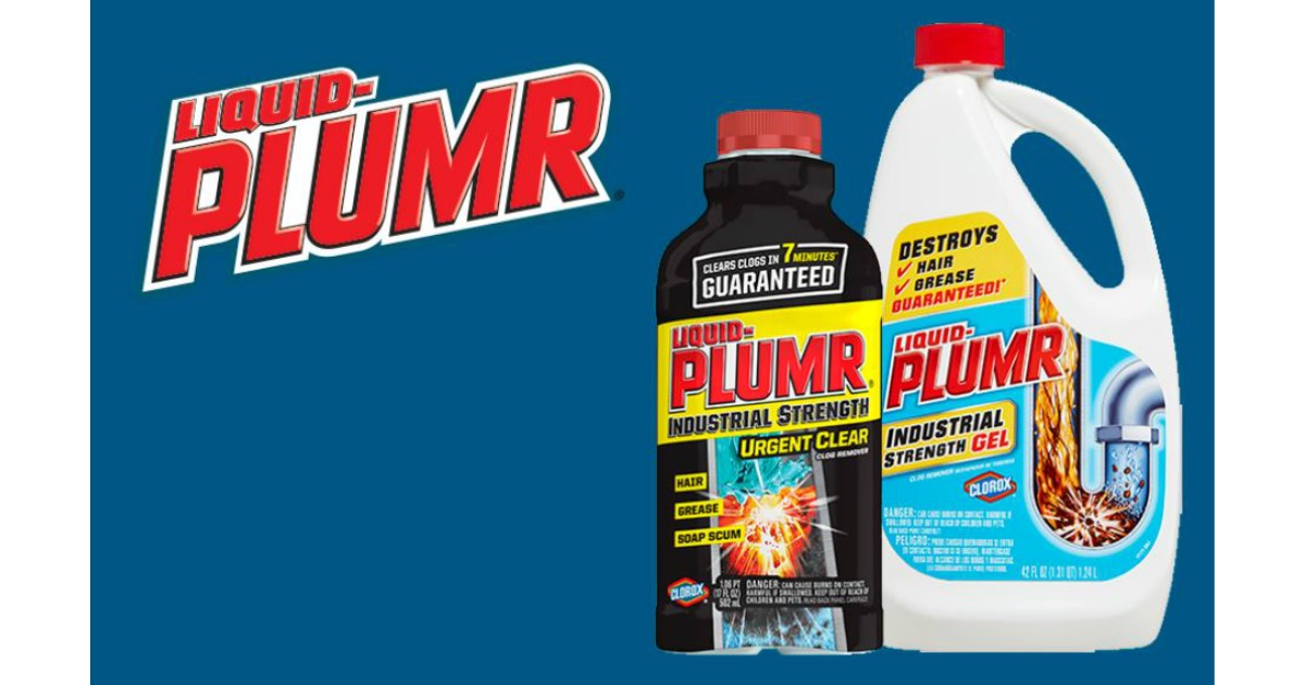 FREE Liquid-Plumr Industrial Strength Gel Or Liquid-Plumr Urgent Clear ...