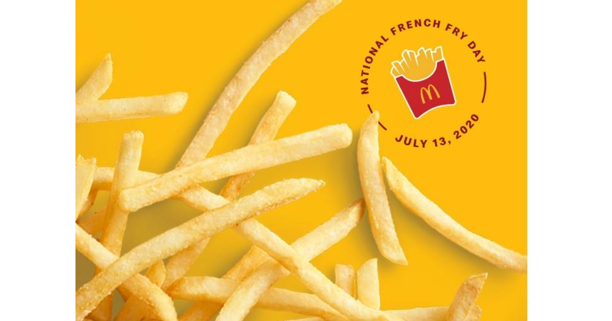 FREE Medium Fries @ McDonald's Today Only! (7/13-App Required) - MWFreebies