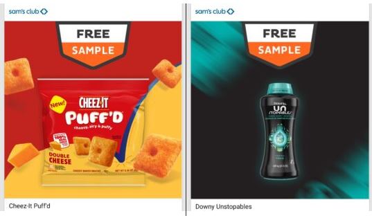 FREE Cheez-It Puff'd Or Downy Unstopables @ Sam's Club! (Freeosk ...