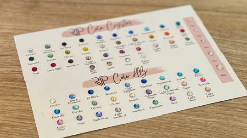 FREE Color Card & Sample Pack From The Rhinestone Place! - MWFreebies