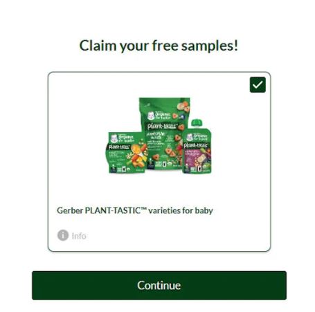 FREE Gerber PLANT-TASTIC Sample Box! (must qualify) - MWFreebies