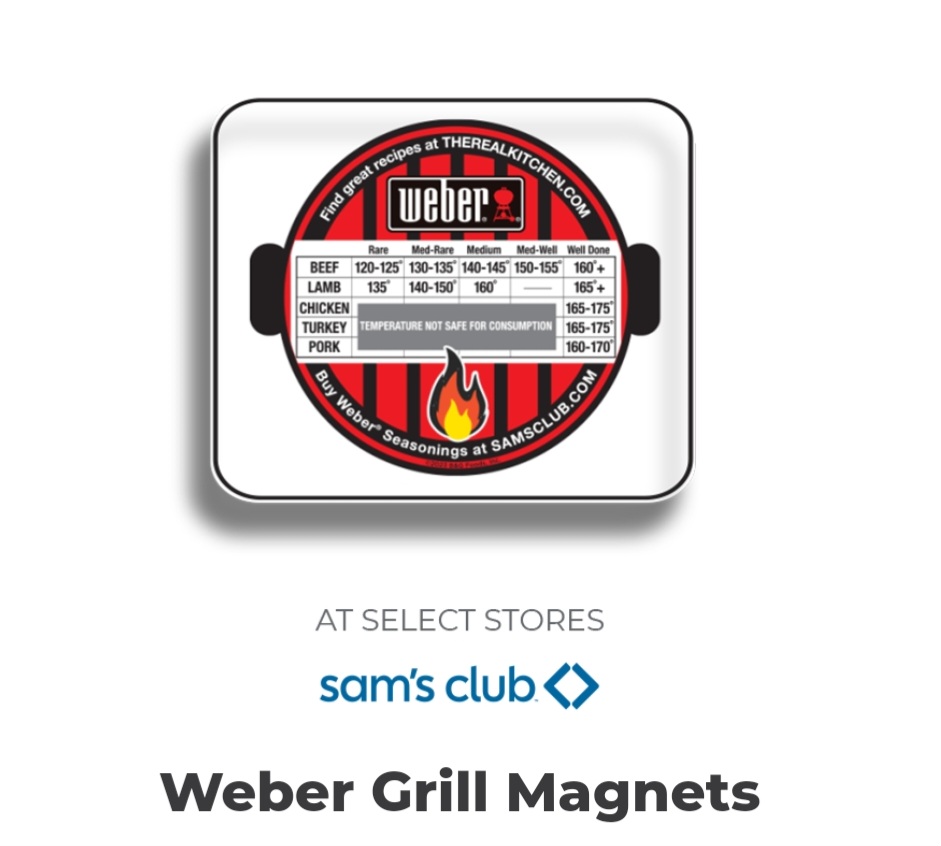 FREE Weber Grill Magnet @ Sam's Club! (Freeosk) - MWFreebies