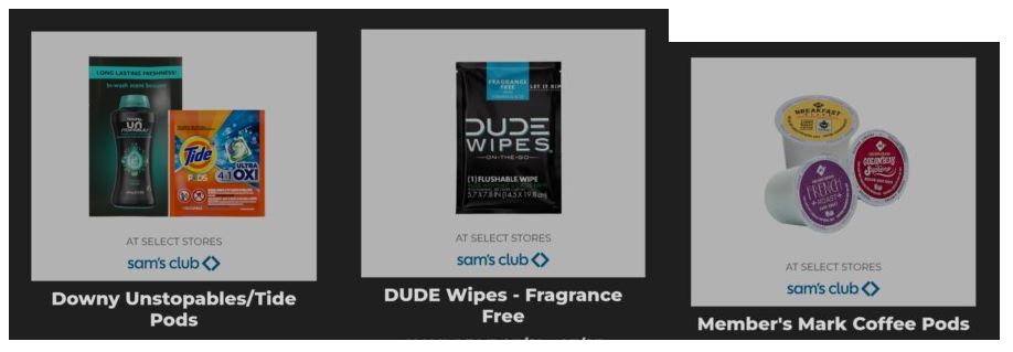 FREE Downy Unstopables/Tide Pods, DUDE Wipe Or Member's Mark Coffee Pod ...