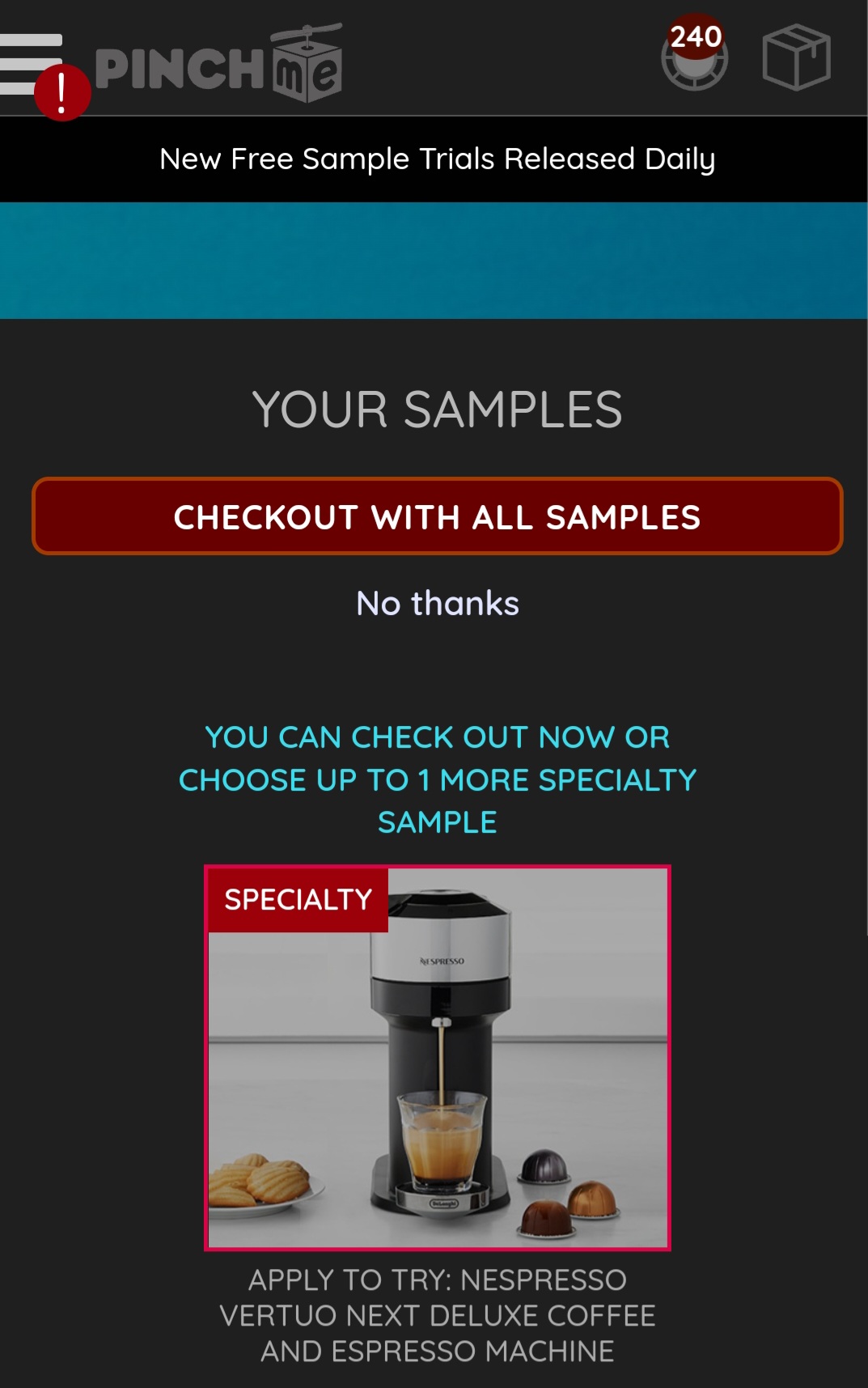 Check Your PINCHme Account For A Nespresso Vertuo Next Deluxe Coffee ...