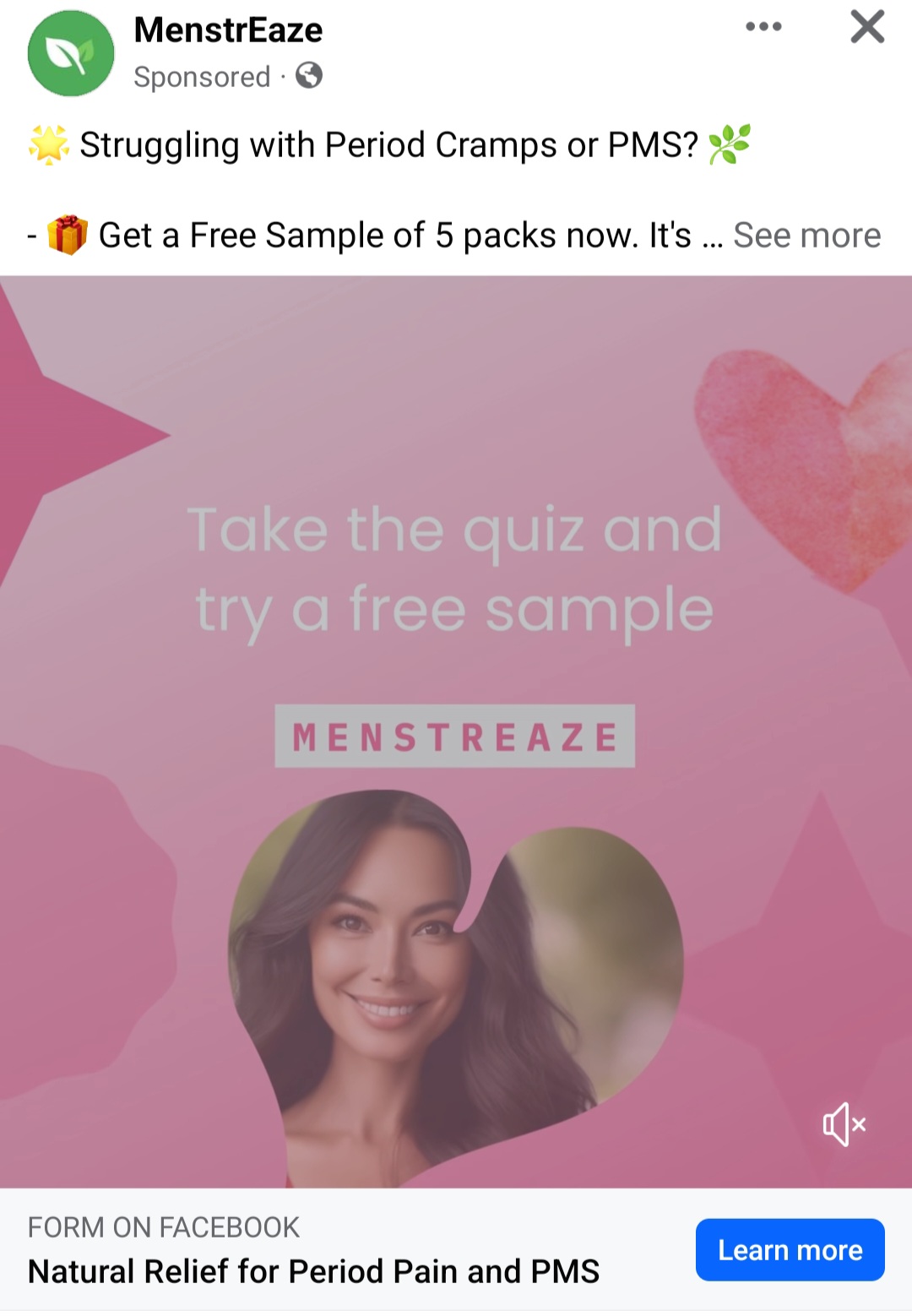 5 FREE Sample Packs Of Menstreaze Natural Relief For Period Pain & PMS ...