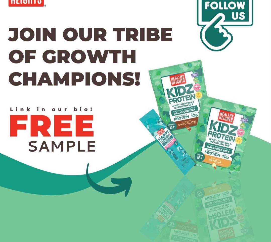 FREE Healthy Heights Kid's Protein Powder & Fiber/Probiotic Supplement ...