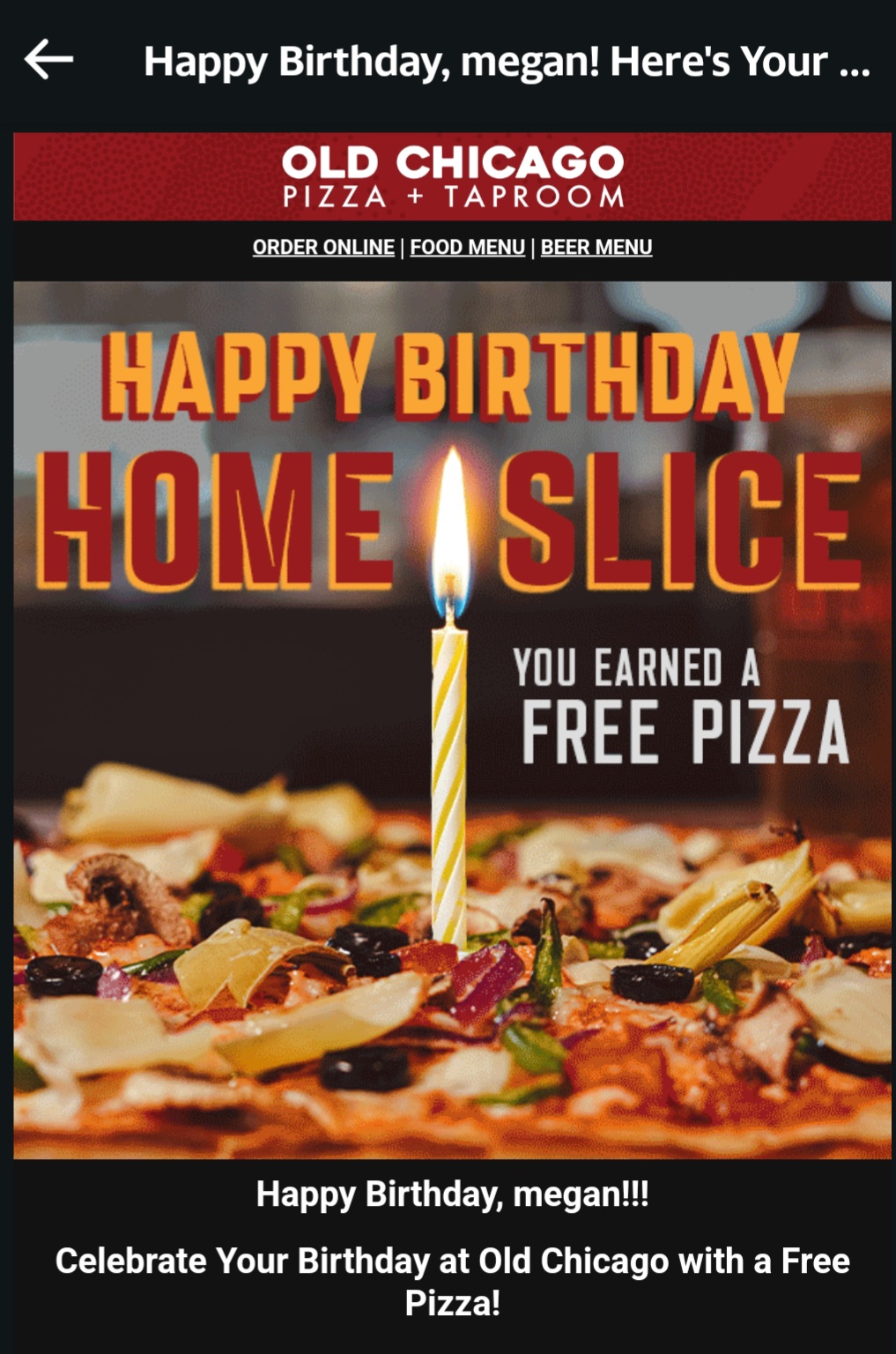 Birthday Freebies Chicago