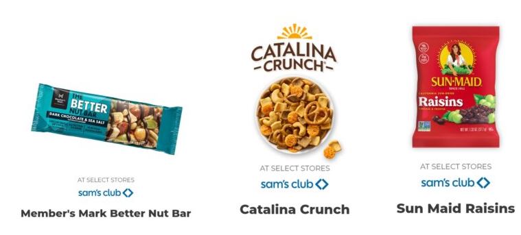 FREE Sun Maid Raisins, Catalina Crunch Or Member’s Mark Nut Bar @ Sam's ...