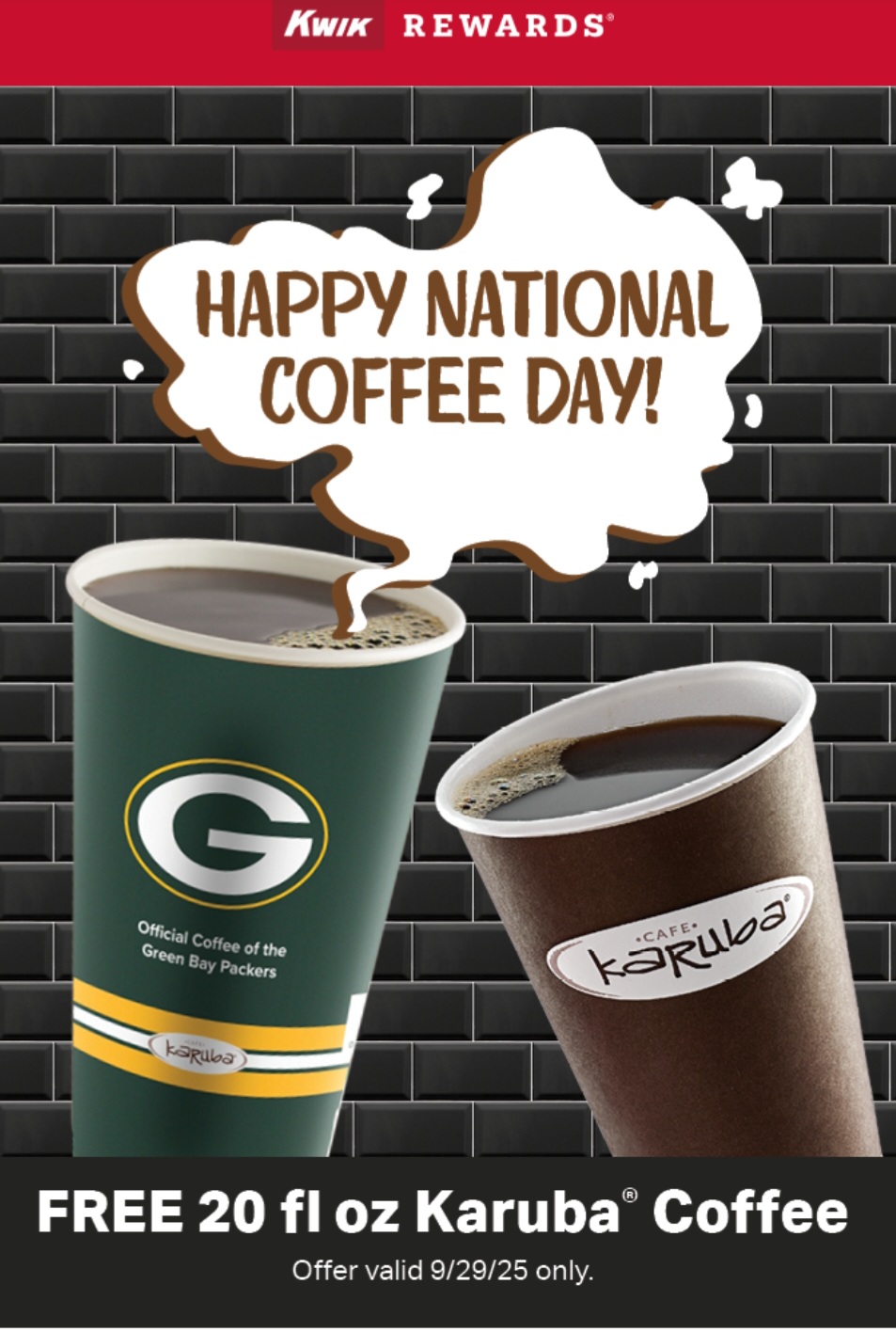 FREE 20 Oz Coffee @ Kwik Trip Stores On National Coffee Day! Archives ...